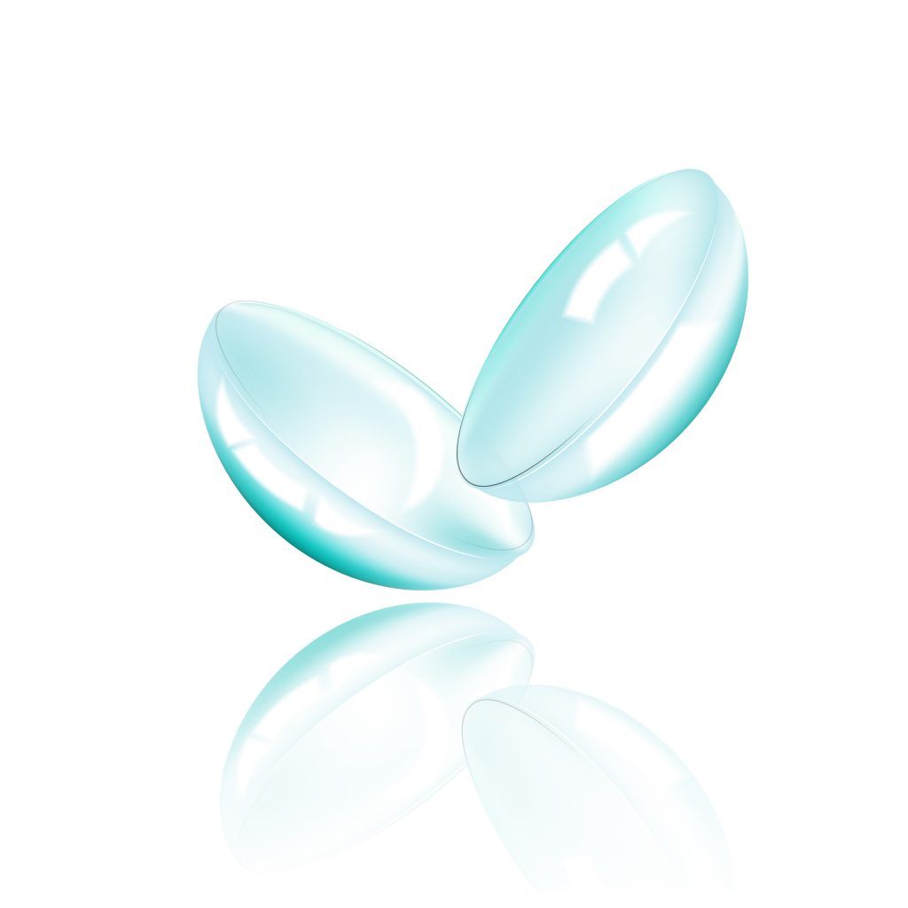 Contact lenses template, clear and close up look at contact lens — UNIQSO